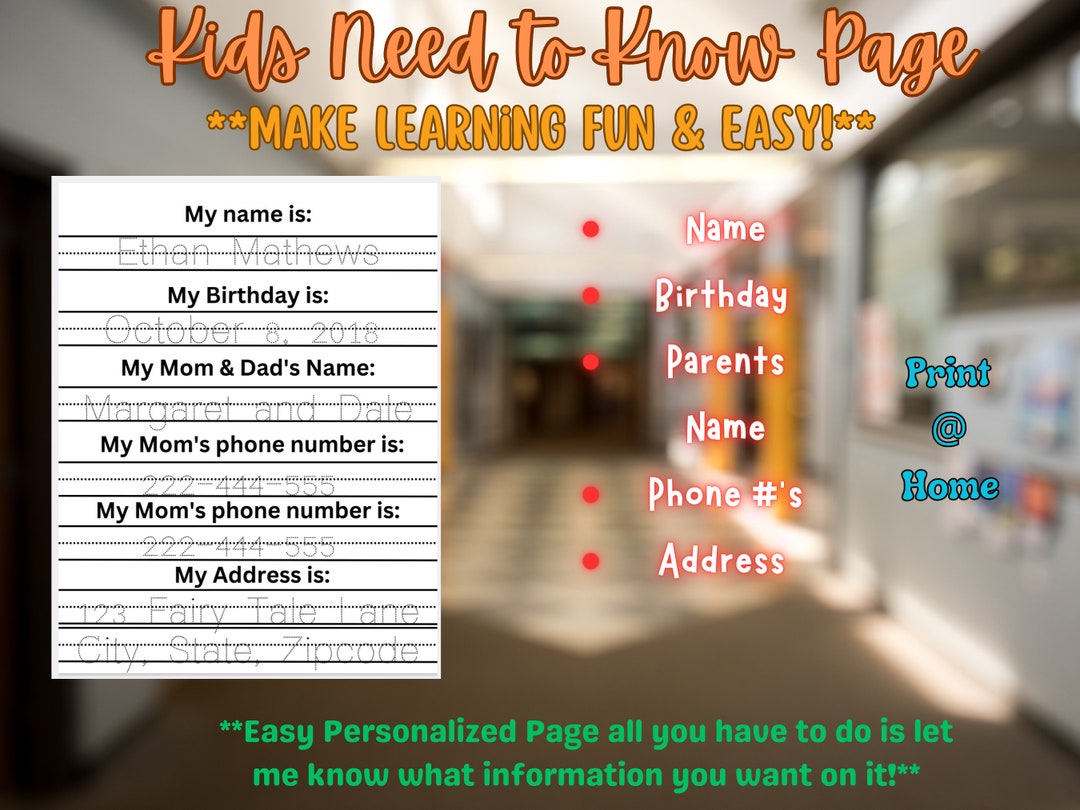 Customized Tracing Sheet Handwriting Practice Personalized - Etsy