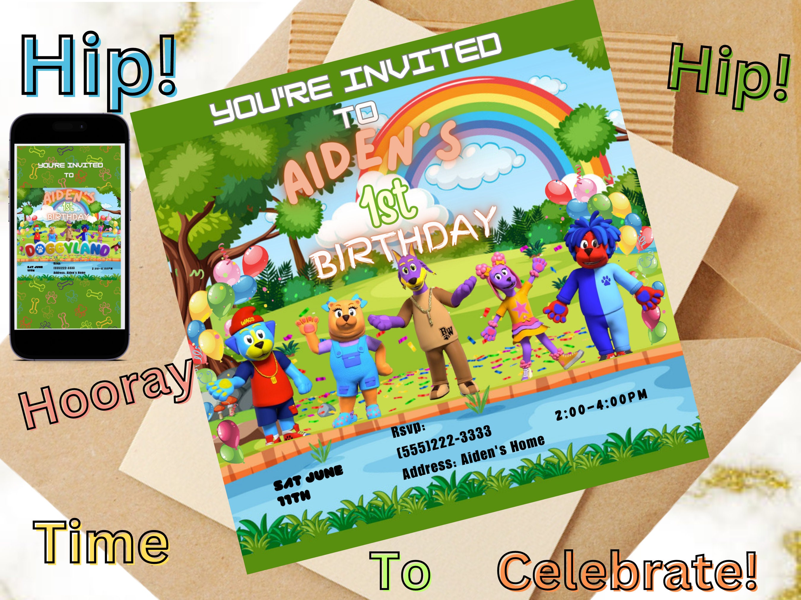 Doggy Land Invitation Custom Doggy Land Party Supplies Snoop Dogg Party ...
