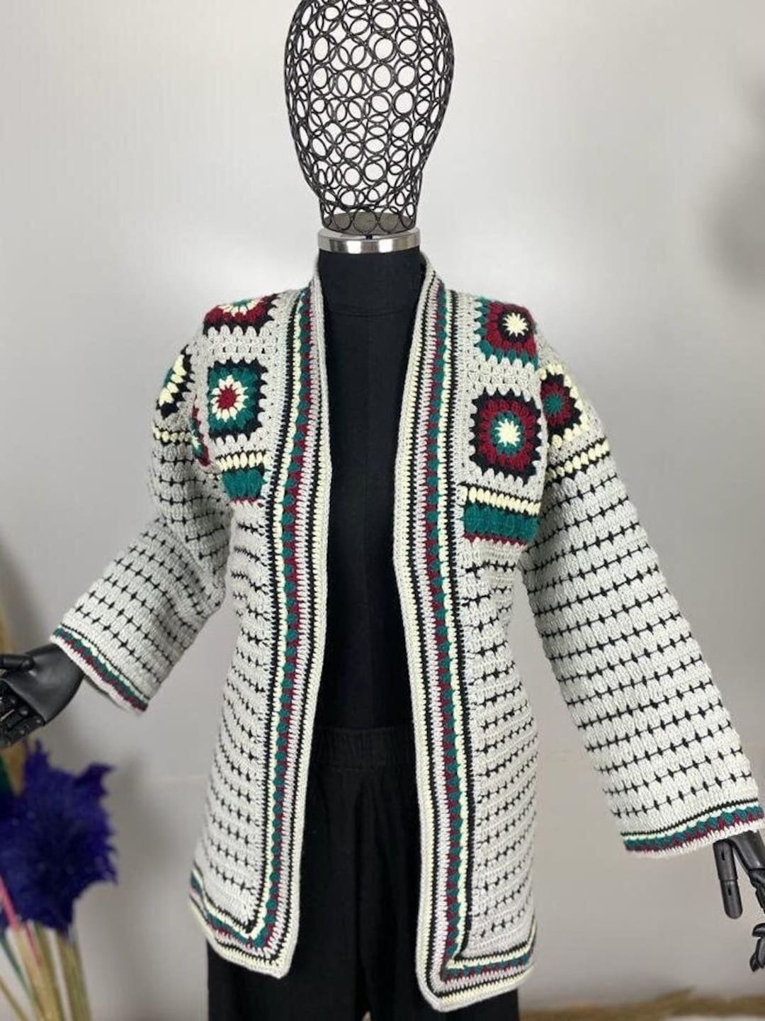 Crochet Granny Square Jacket for Women Granny Square - Etsy