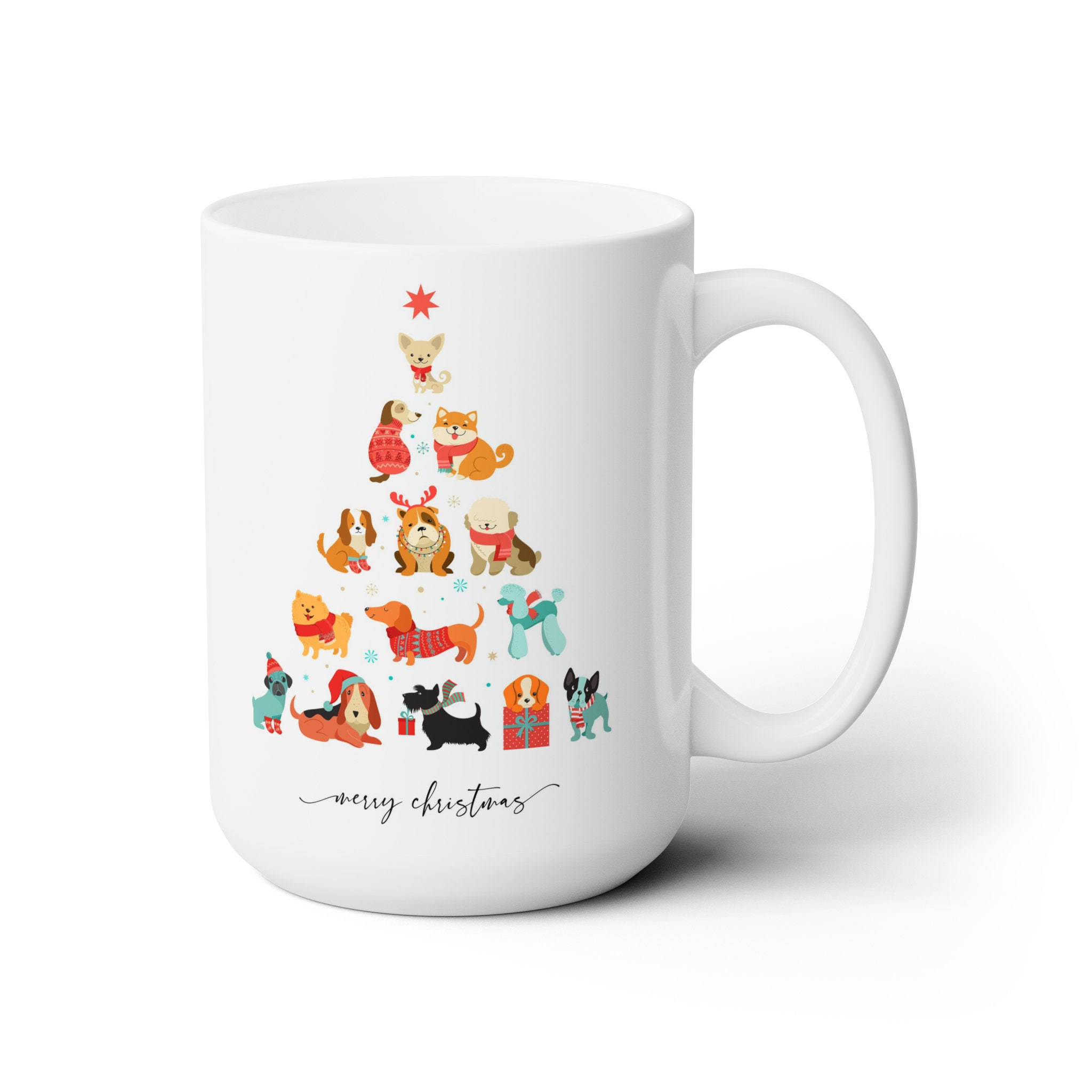 Pawsitively Merry Christmas Mug Dog Lovers Delight Extra-large 15oz ...