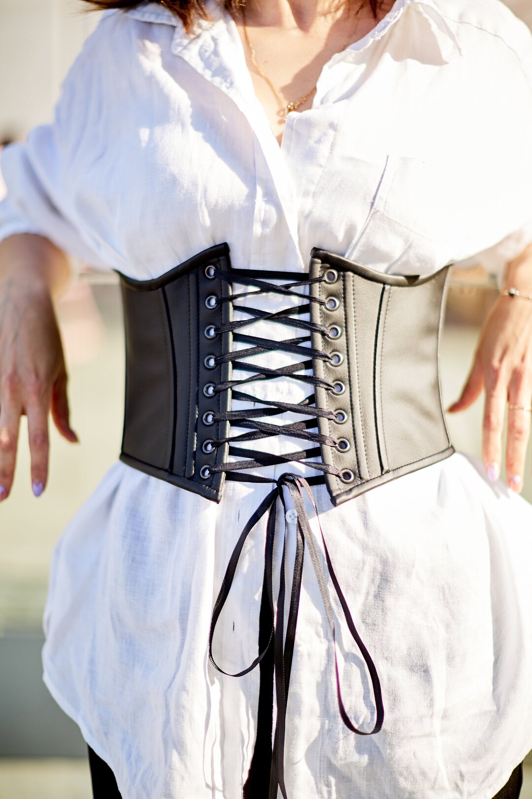 Corset "base" Made of Eco Leather. - Etsy