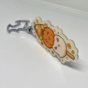 Cute Spooky Halloween Chibi Glow in the Dark Keychain - Etsy