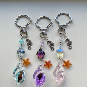 Summer Seashell Keychain | Gyaru Keychain | Y2k Keychain | Hawaii ...