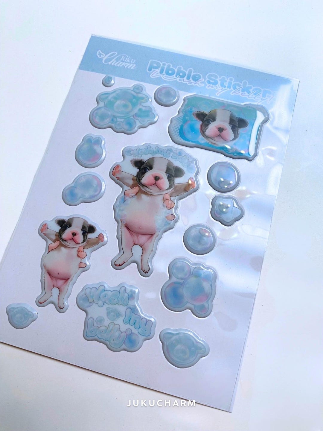Pibble Dog Puffy Sticker Sheet - Etsy