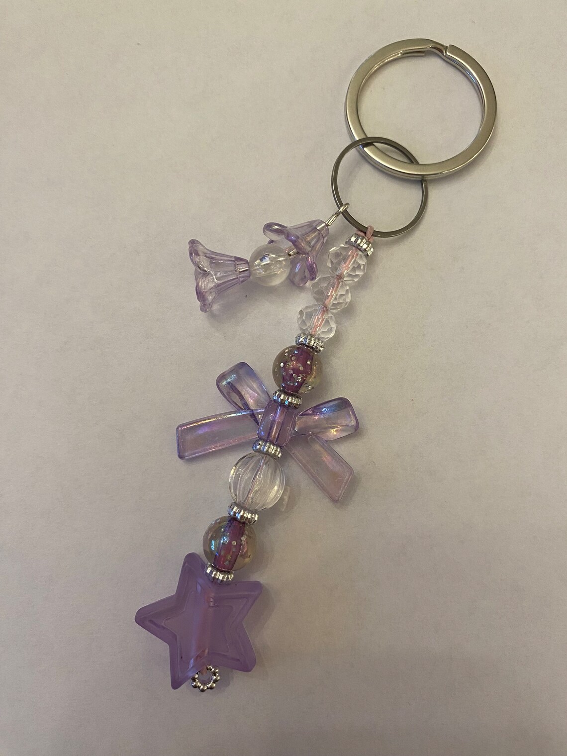 Purple Coquette Keychain - Etsy