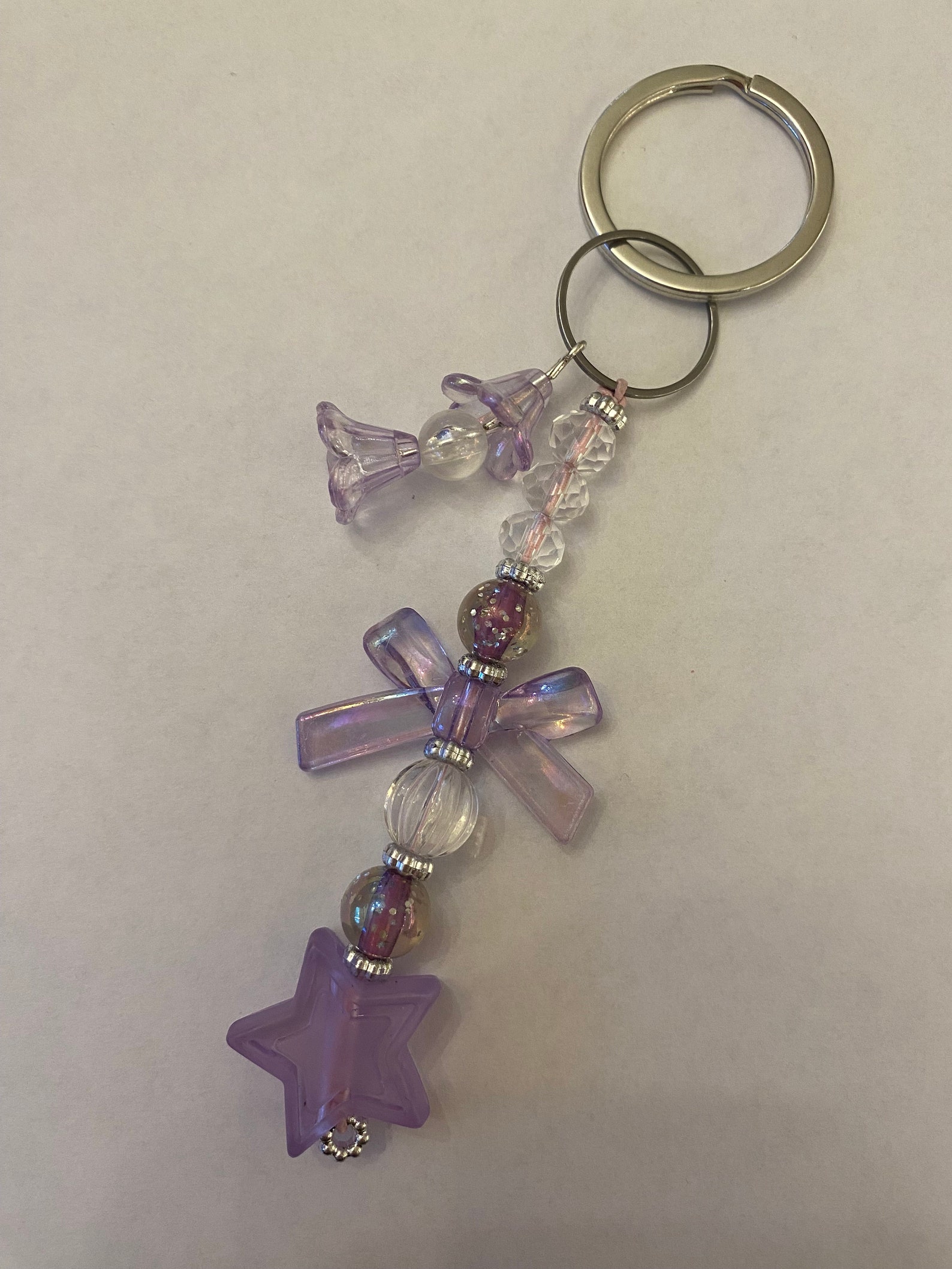 Purple Coquette Keychain - Etsy