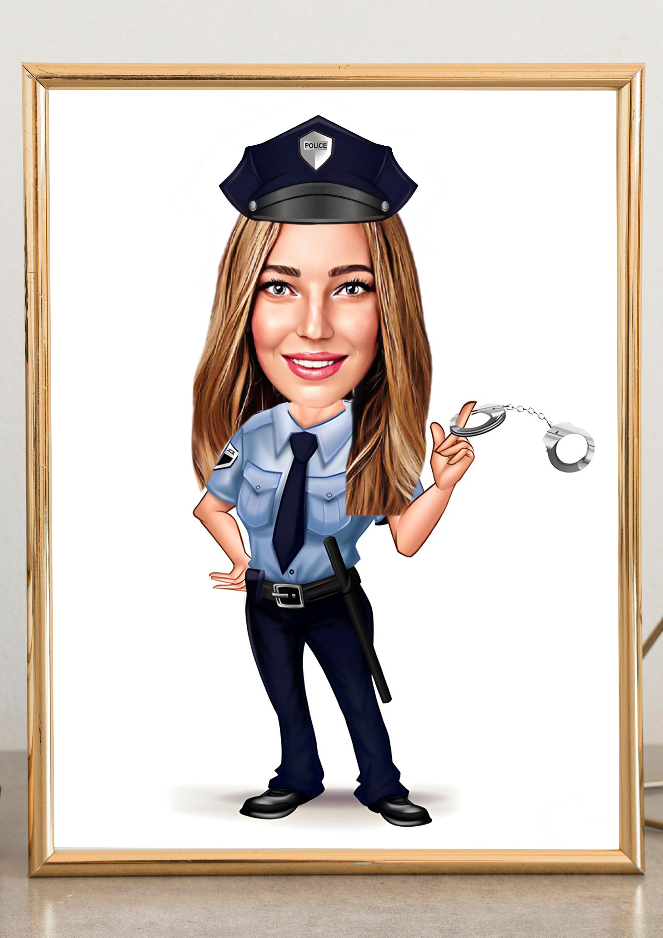 Police Woman Drawing