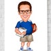 Custom Rugby Coach Cartoon Portrait Drawing From Photo, Gift for Rugby ...
