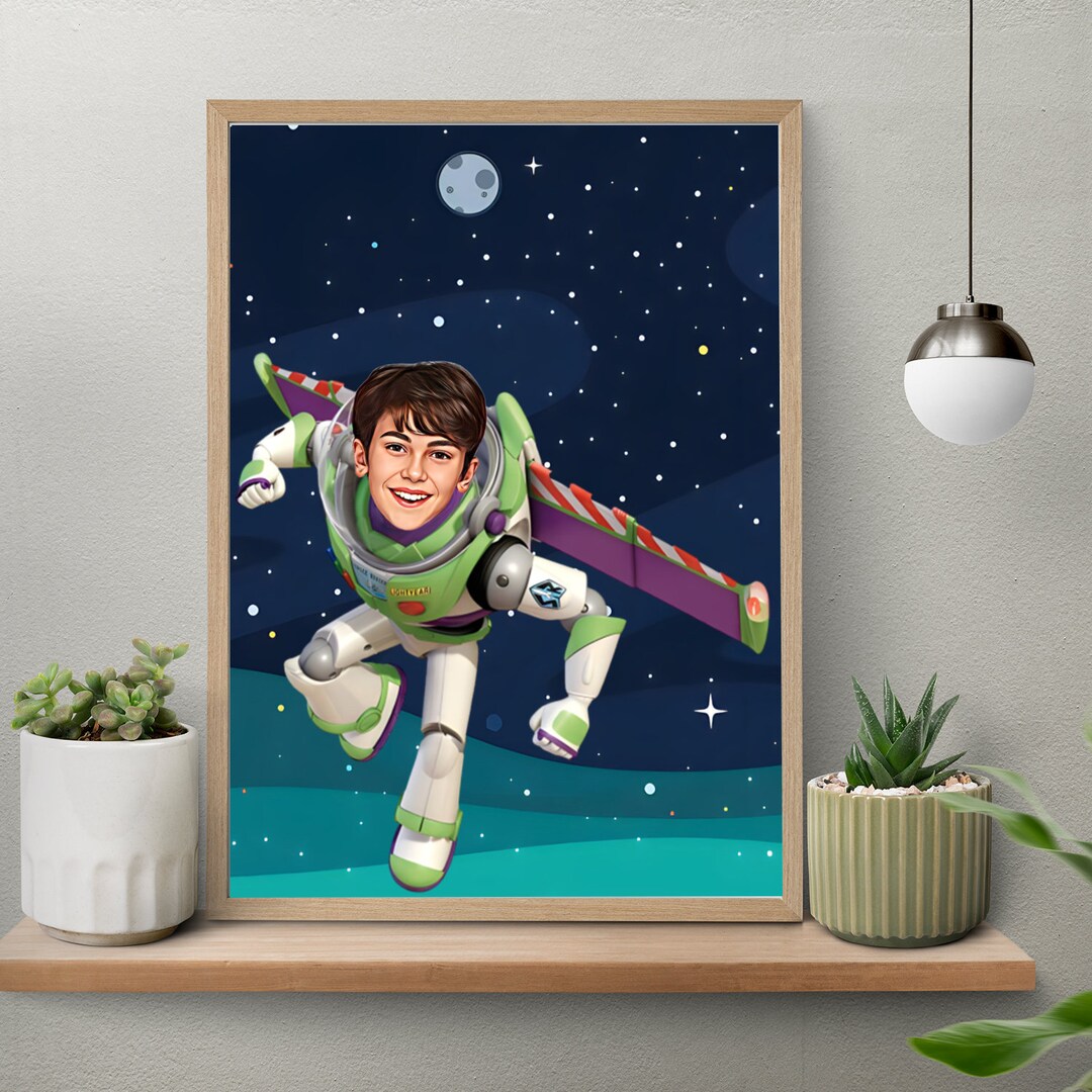 Personalized Buzz Lightyear Portrait for Your Little Superhero - Custom ...
