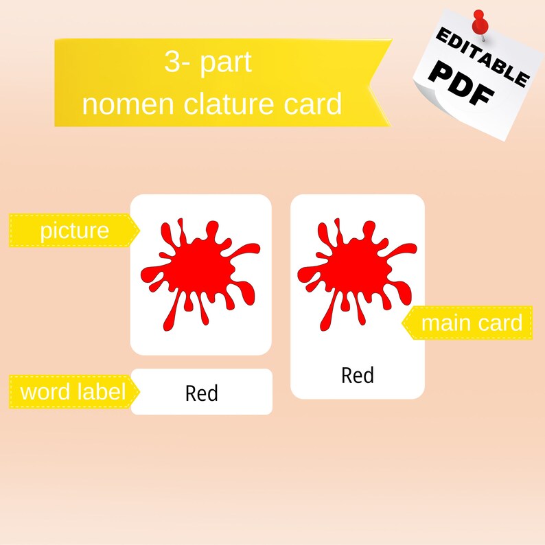 COLORS / 12 Montessori Flash Cards / Educational Printable Cards ...