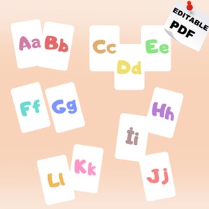 ALPHABET Flash Cards, Educational Cards, Learn ABC, Alphabet Flash ...