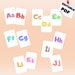 ALPHABET Flash Cards, Educational Cards, Learn ABC, Alphabet Flash ...