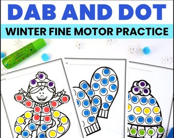 Fall Dot Art Printables - Dab and Dot Worksheets - Fine Motor Activity ...