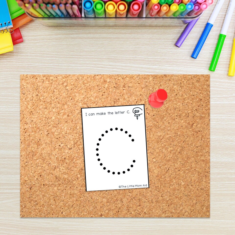 Alphabet Fine Motor Activity - Push Pin Poke Letters for Preschool and ...