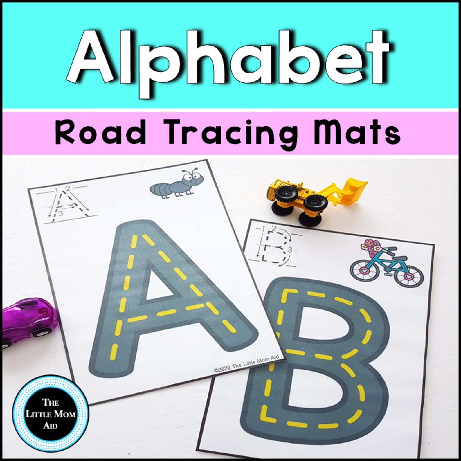 Alphabet Fine Motor Center - Large Letter Tracing Road Mats ...