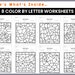 Fall Color by Letter - Alphabet Coloring Pages, Letter Recognition ...