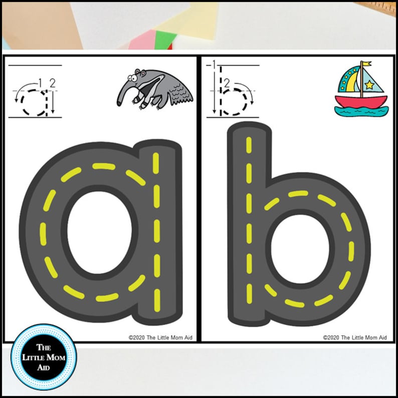 Alphabet Fine Motor Center - Large Letter Tracing Road Mats ...