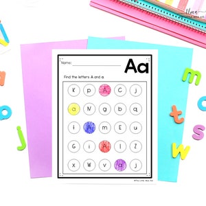 Letter Recognition Worksheets - Letter Find - Letter Identification ...