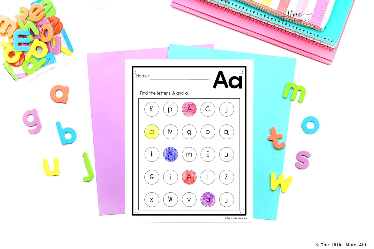 Letter Recognition Worksheets Letter Find Letter Identification ...