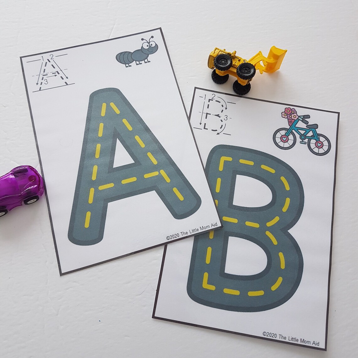 Alphabet Fine Motor Center - Large Letter Tracing Road Mats ...