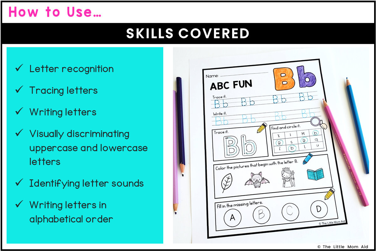 Alphabet Practice Worksheets Letter Writing Worksheets - Etsy