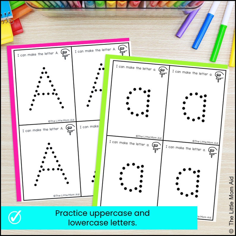 Alphabet Fine Motor Activity - Push Pin Poke Letters for Preschool and ...