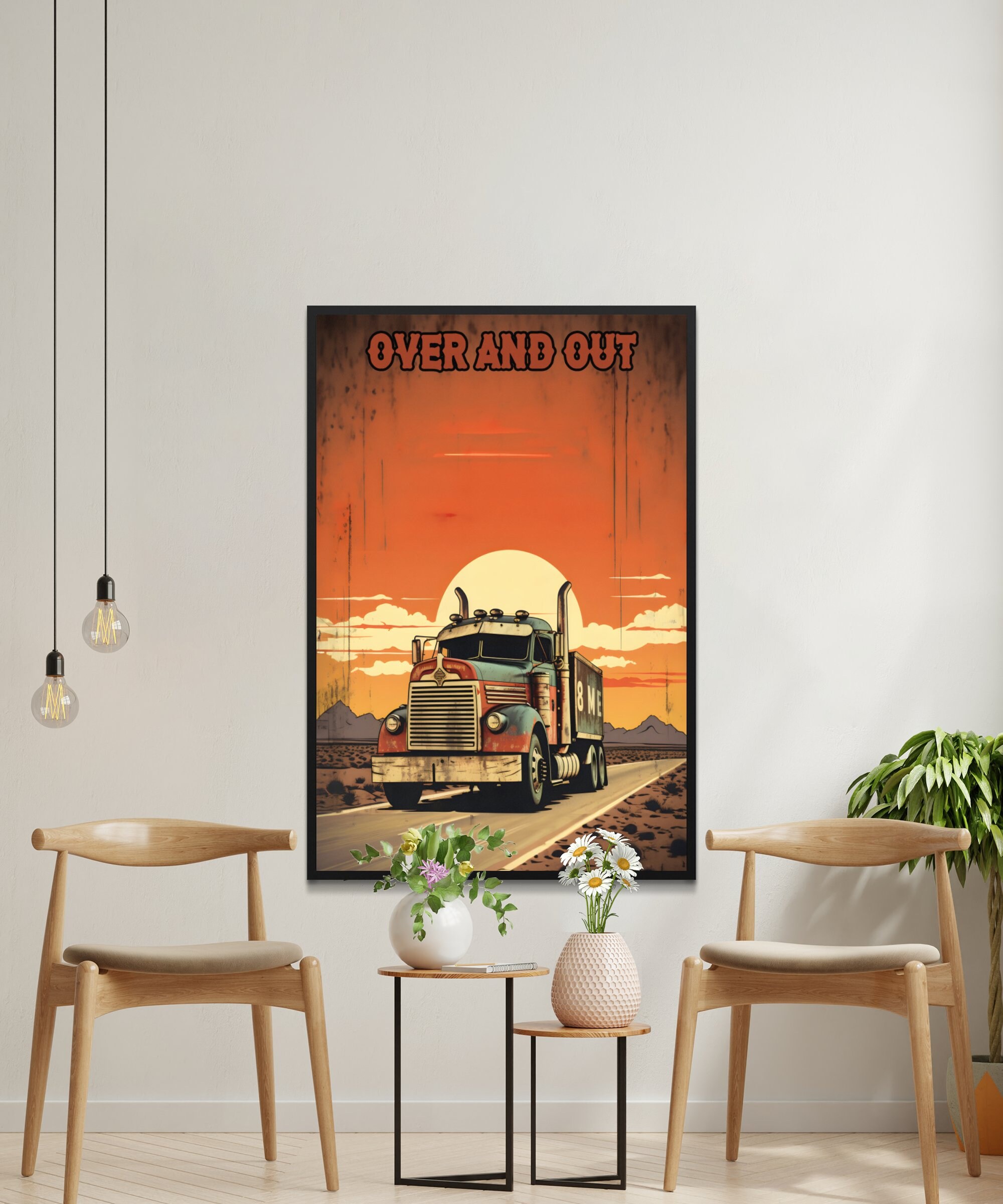 3 Printable 1950s Truckers Wall Decor Retro Truckers Truck - Etsy
