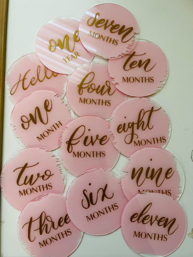 Acrylic Baby Milestones - Etsy