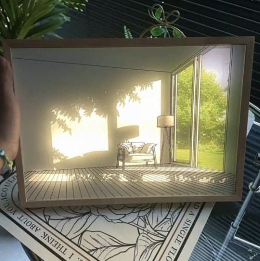 Led Lighting Painting Table,led Light Shadow Painting,lighting Box,desk ...