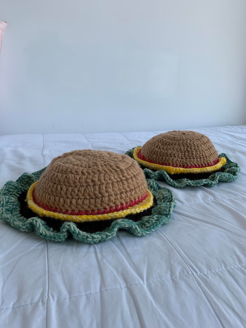 Burger Hat Crochet Pattern - Etsy