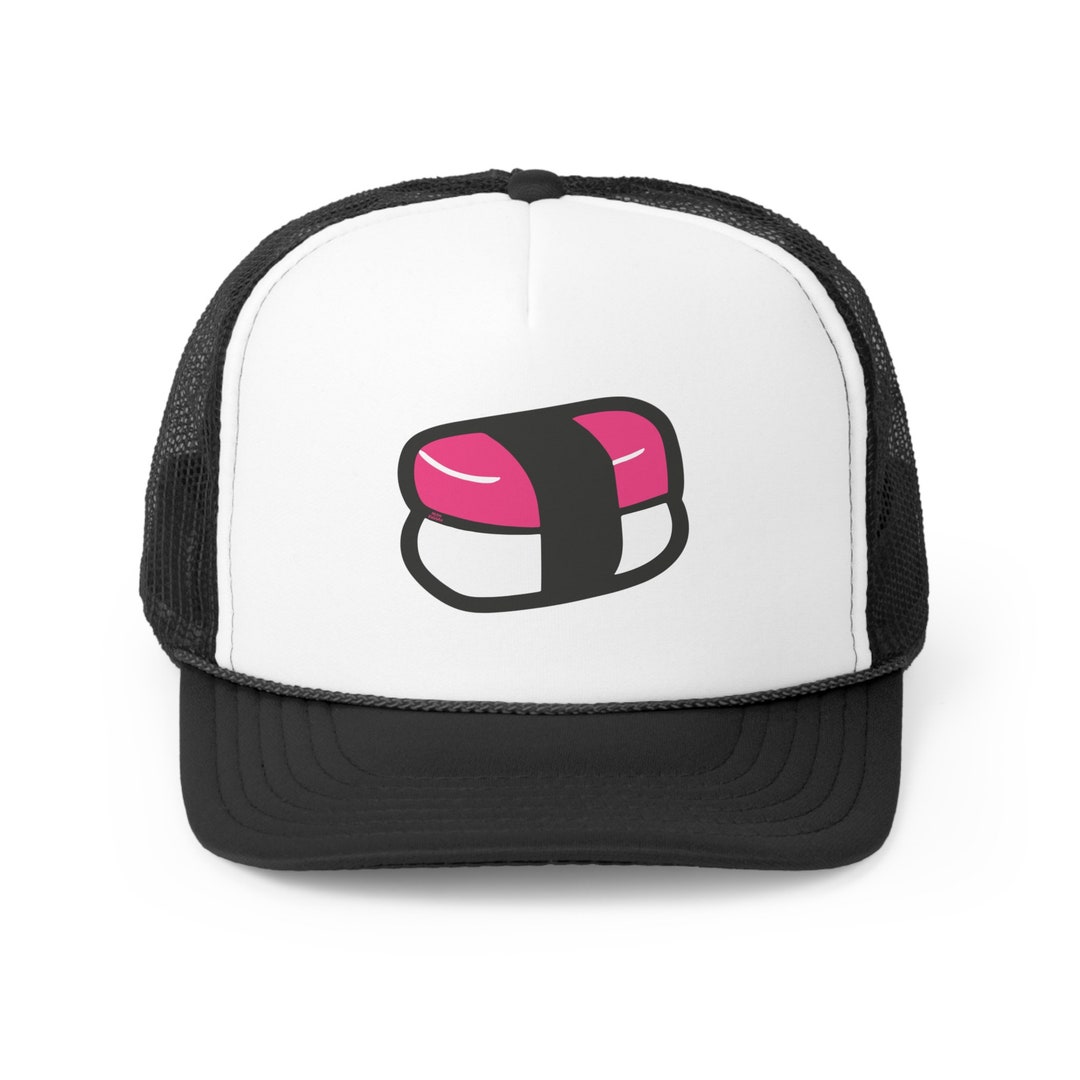 Hawaii Spam Musubi Trucker Cap, Unique Tropical Novelty Him, Hawaiian ...