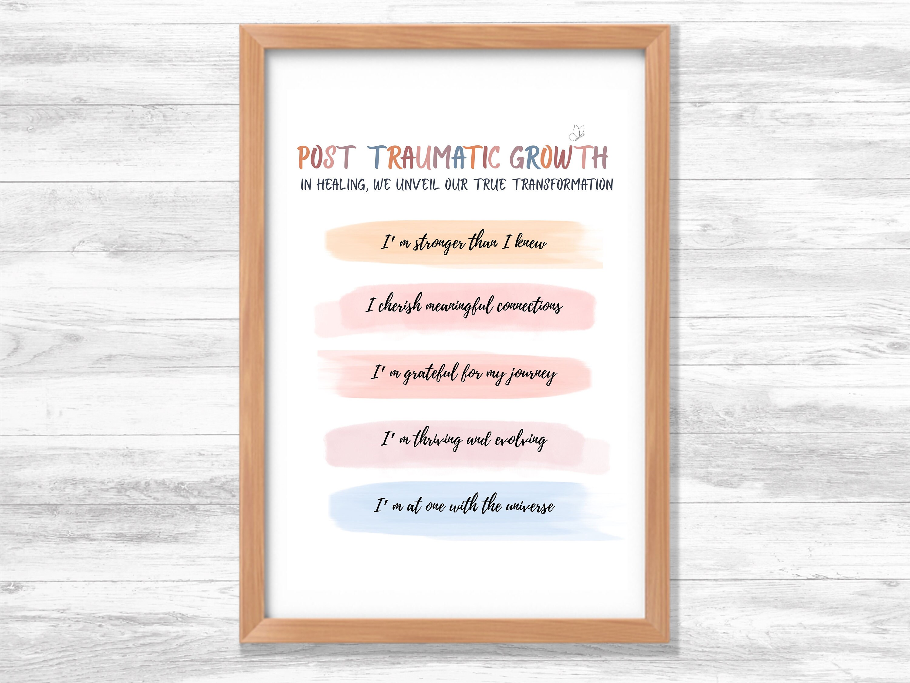 5 Post Traumatic Growth Boho Posters Bundle Counselor Therapy - Etsy