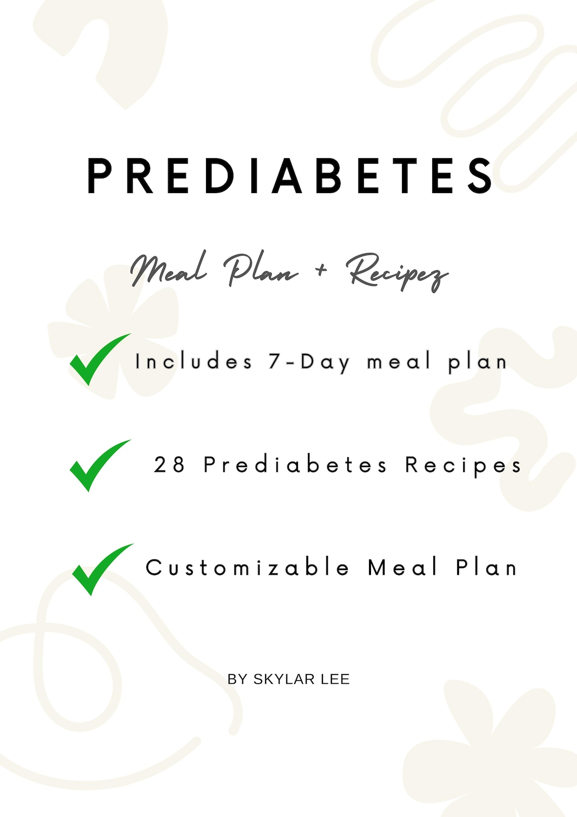 7-day Meal Plan for Prediabetes, 28 Pre Diabetic Recipes for Diabetes ...