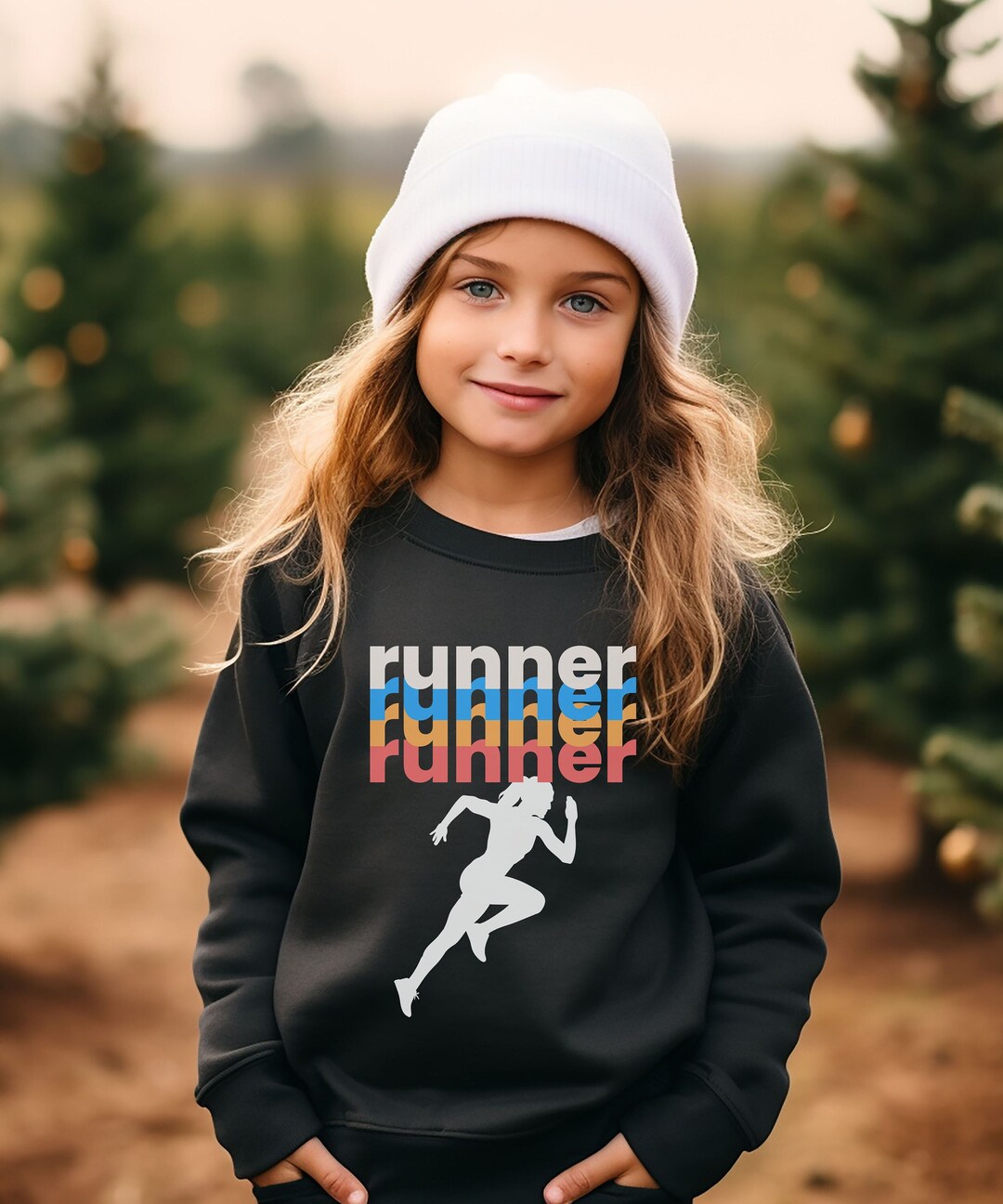 Girl Runner Sweatshirt, Youth Runner Shirt, Young Runner Sweatshirt ...