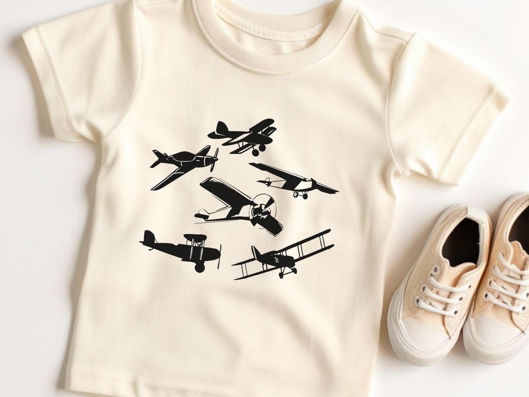 Airplane Tshirt for Kids, Kid Aviation Tee, Pilot Birthday Gift Boy and ...