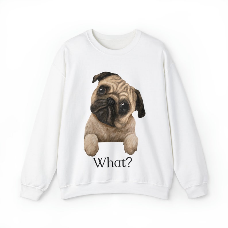 Cute Pug Face Sweatshirt, Pug Owner Shirt, Dog Lover Shirt, Funny ...