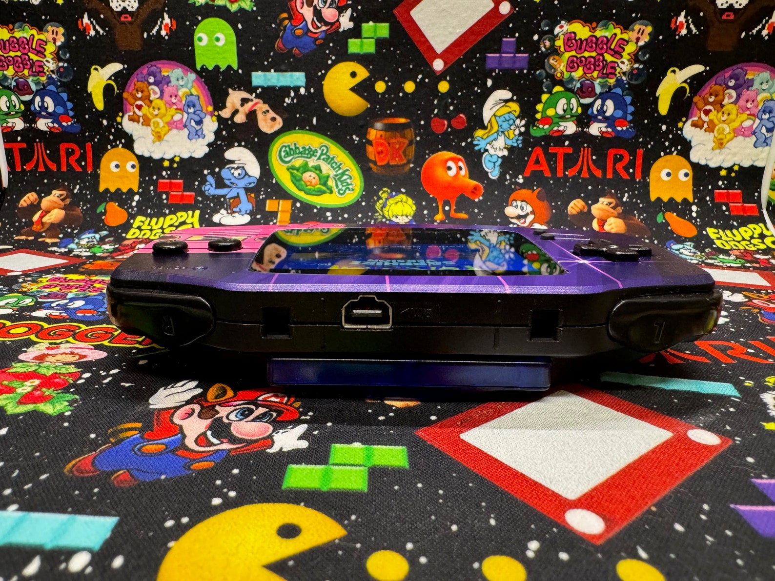 Modded Gameboy Advance With IPS Screen Upgrade and UV Printed Retro Six ...