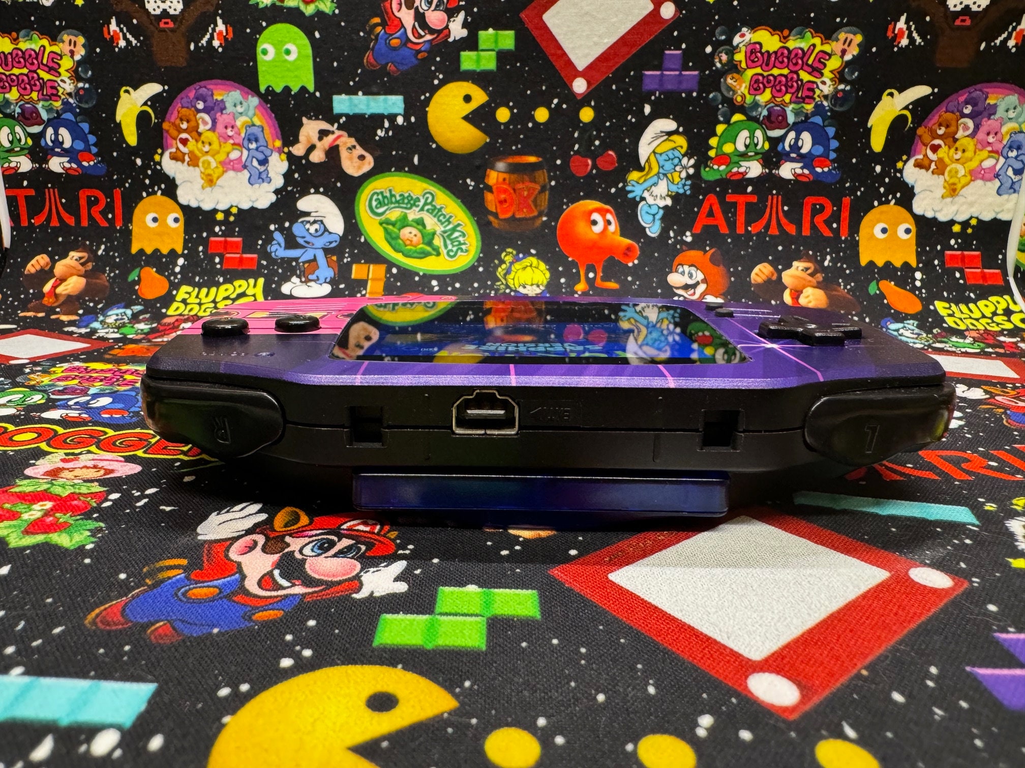 Modded Gameboy Advance With IPS Screen Upgrade and UV Printed Retro Six ...