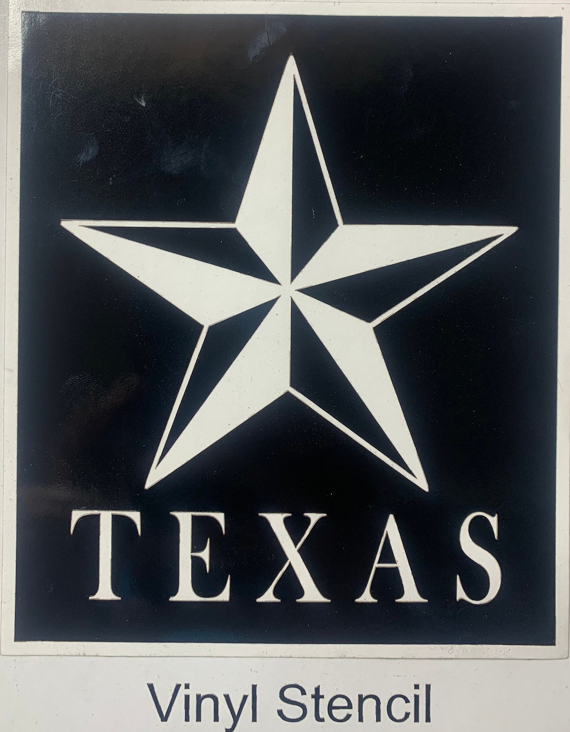 Texas Star Sticker / Stencil - Etsy
