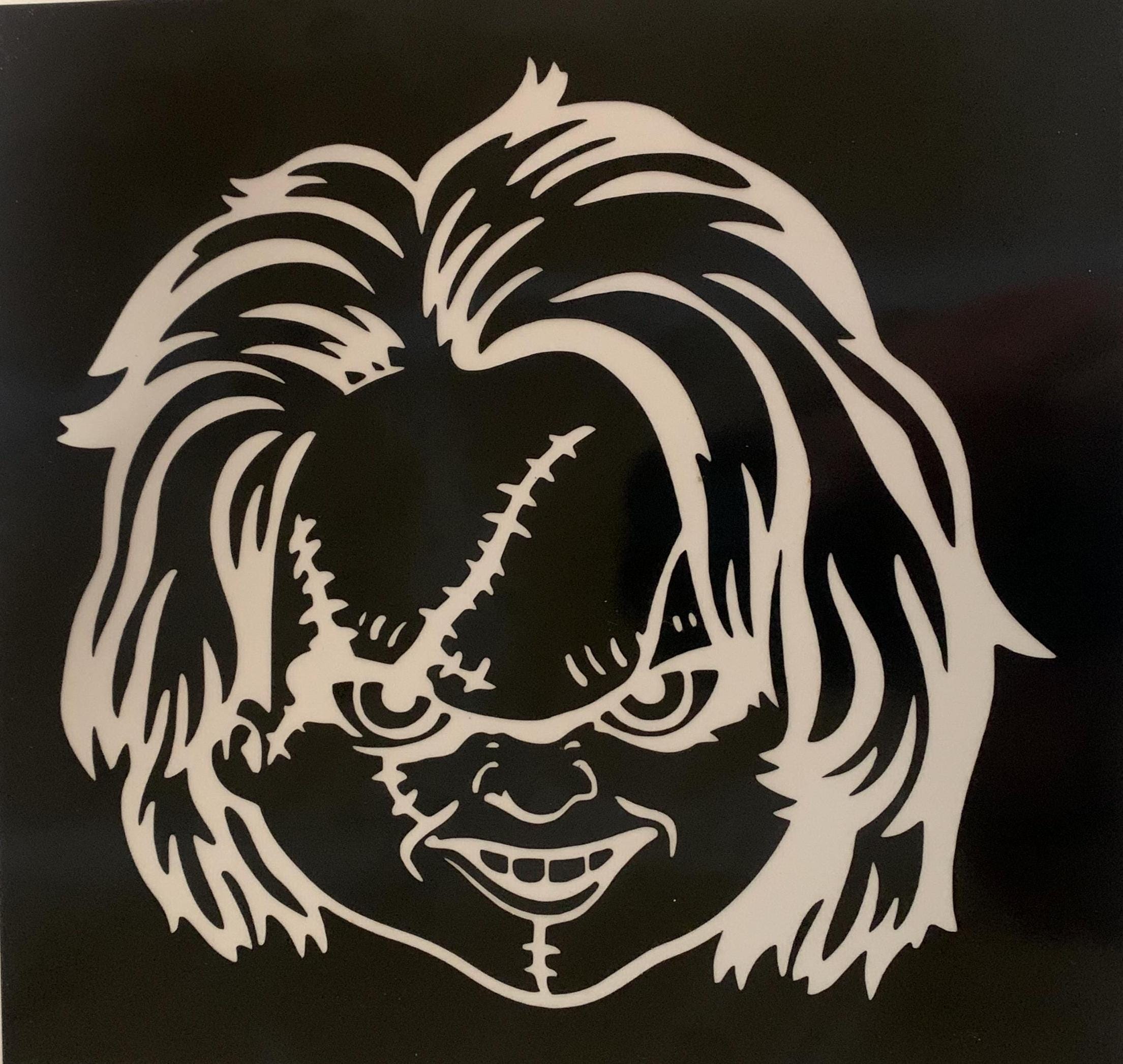 Chucky Horror Movie Stencil: Embrace the Chills With This Chucky Design ...
