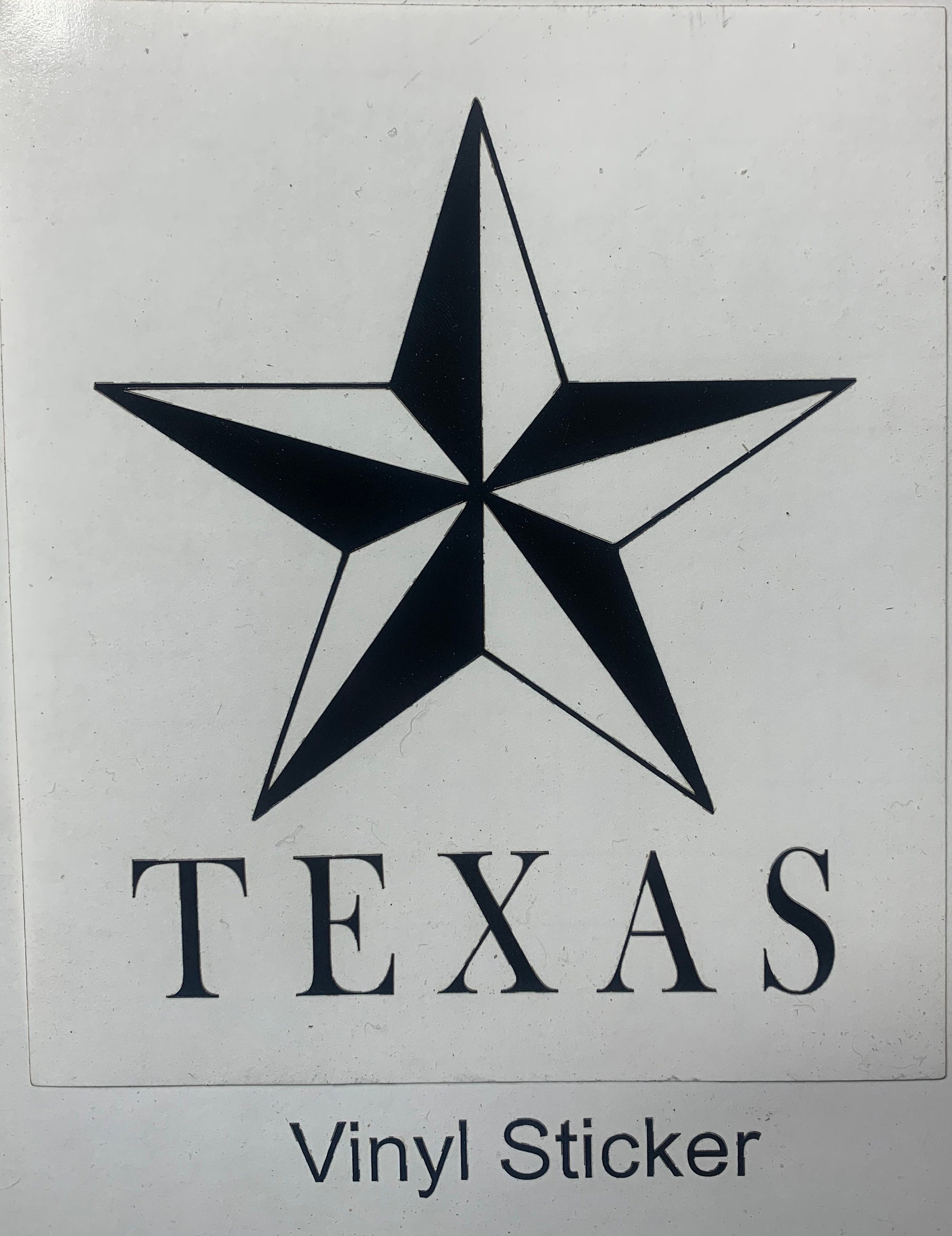 Texas Star Sticker / Stencil - Etsy