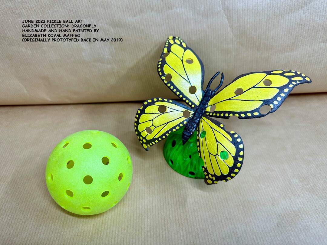 Butterfly - Handmade Recycled Pickleball Art - Etsy