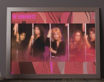 The Runaways 1978 14x22 Vintage Style Concert Poster - Etsy