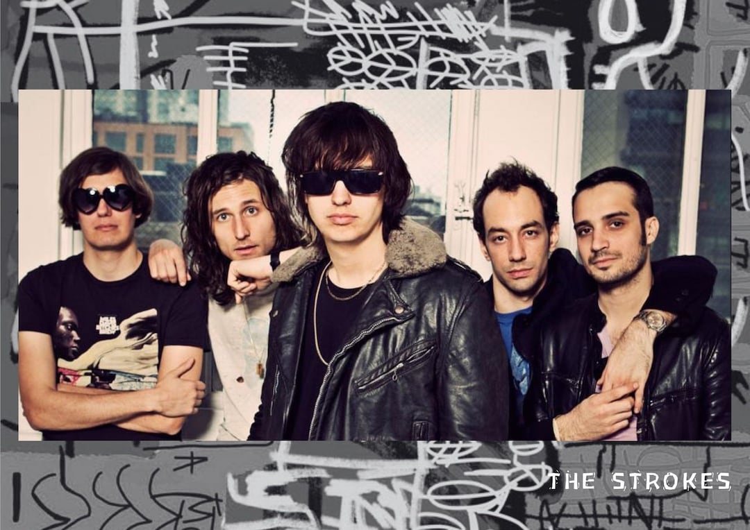 The Strokes Poster Printable PDF, Vintage, Alternative Music, 90's, Digital Wall Art, Oldschool ...