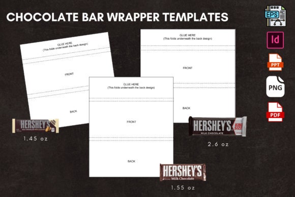 Chocolate Bar Wrapper Template, Hershey Bar Wrapper Template, Chip Bag ...