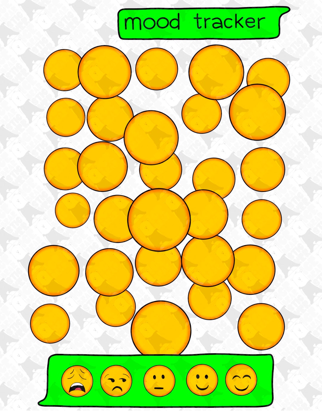 Goodnotes Mood Tracker Printable Mood Tracker Digital Planner Mood ...