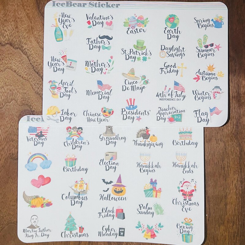 Holiday Sticker - Etsy