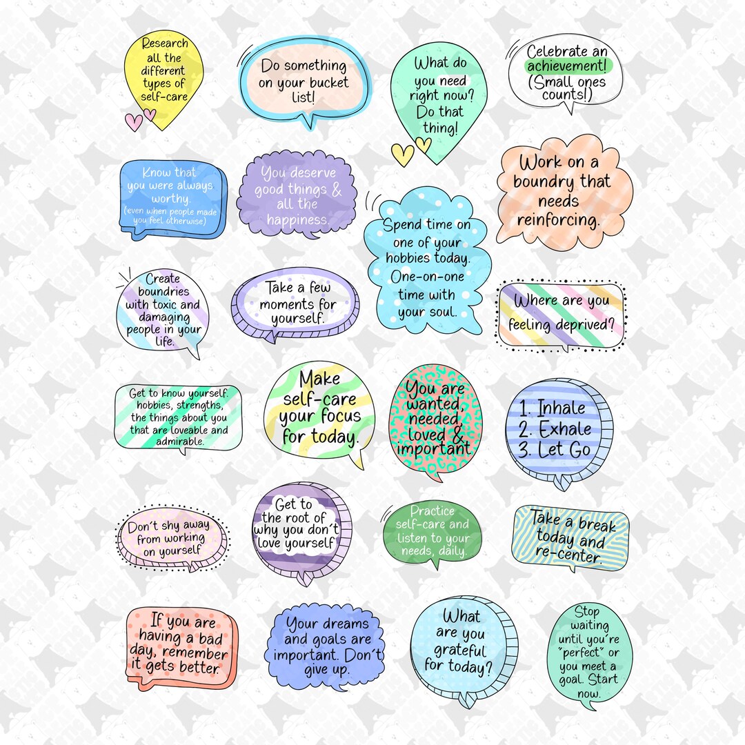 Goodnotes Stickers Collection Positive Motivation Digital Sticker Pack ...