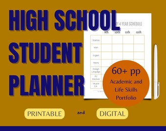 Printable Planner, Boho Inspired Planner, Printable Student Planner ...