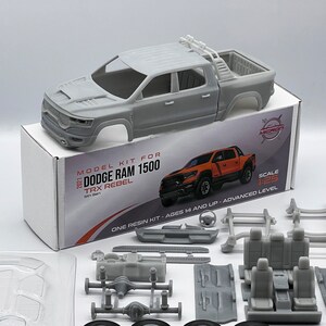 1:25 RAM 1500 TRX Rebel 5th Gen Resin Model Kit With Rubber Tires and ...